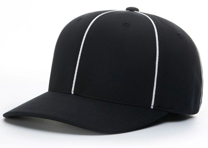 Richardson Black Referee Cap W/ White Piping – Smitteez Sportswear